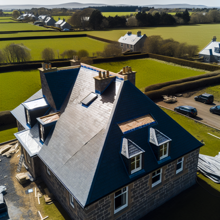 Flat Roof and New Slate Dormer Roof Installation in Fife